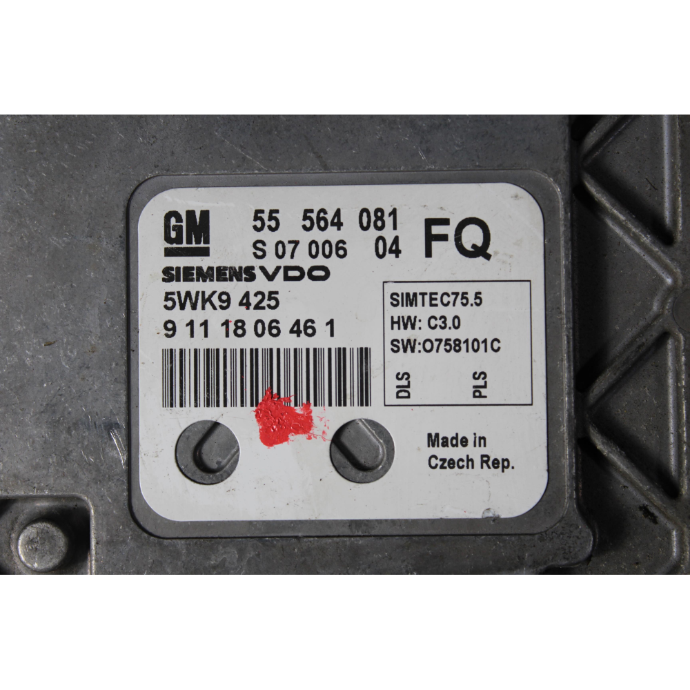 61202 - 55564081 5WK9425 CENTRALINA MOTORE OPEL ASTRA H (A04)(04-14) 1. ...