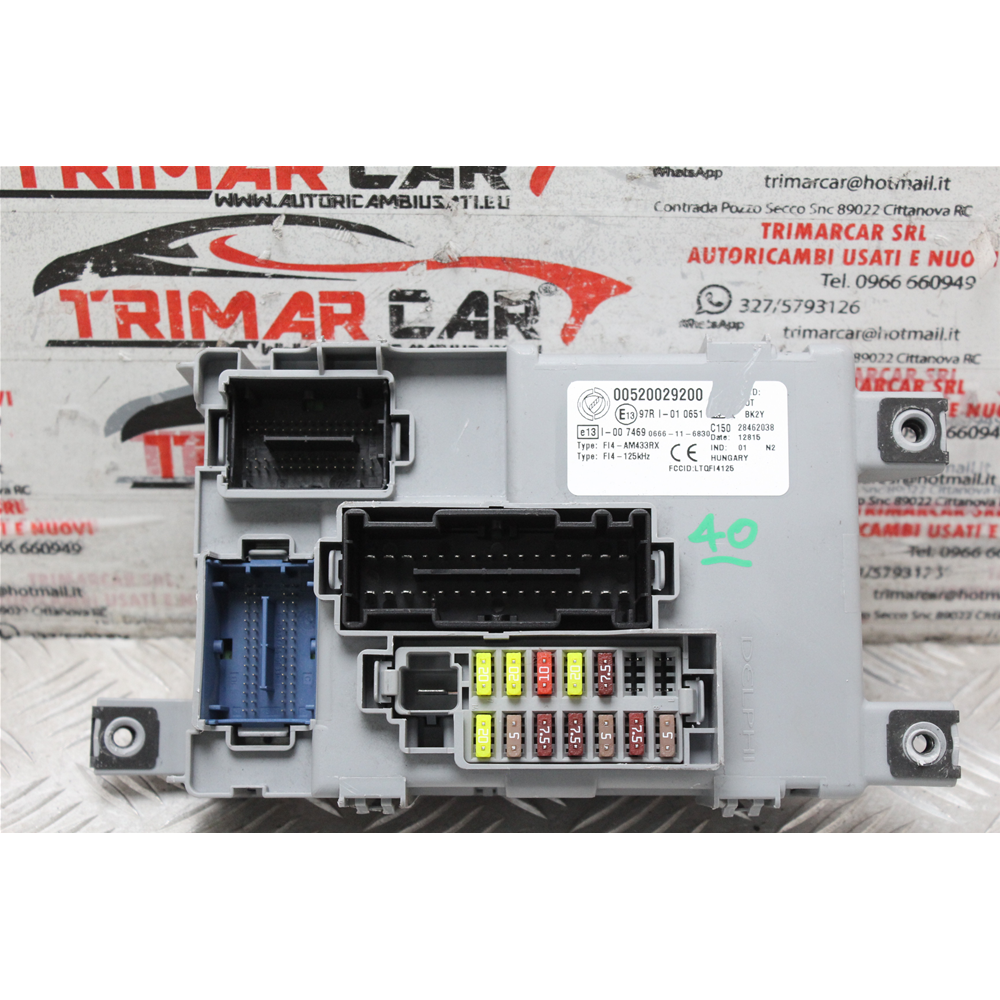 26362 - CENTRALINA BODY COMPUTER FIAT PANDA 3 (312) [2012 IN POI ...