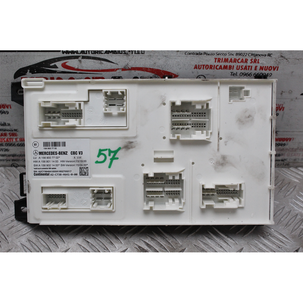 A1569007702 - CENTRALINA COMFORT MERCEDES CLASSE B (W246) [2011 IN POI ...