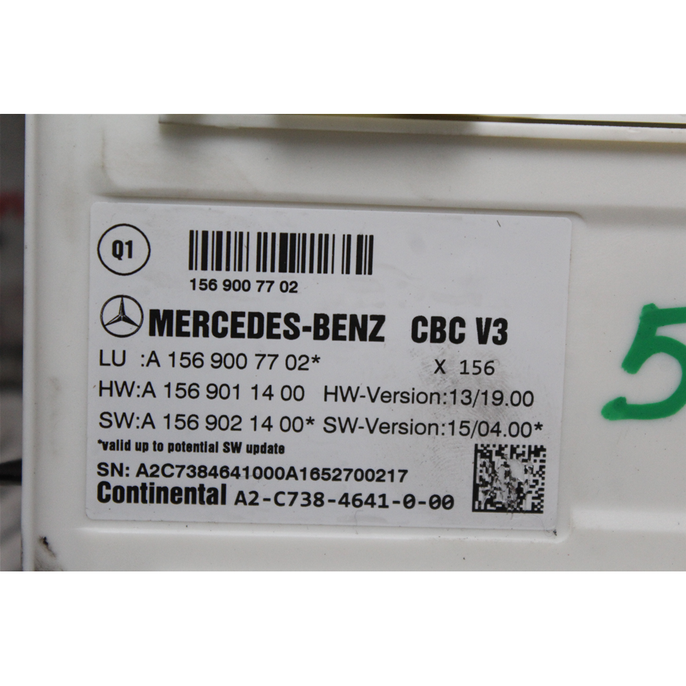 A1569007702 - CENTRALINA COMFORT MERCEDES CLASSE B (W246) [2011 IN POI ...