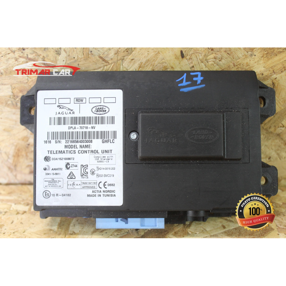 56090 - DPLA-70718-NV CENTRALINA TELEMATICA LAND ROVER RANGE ROVER ...